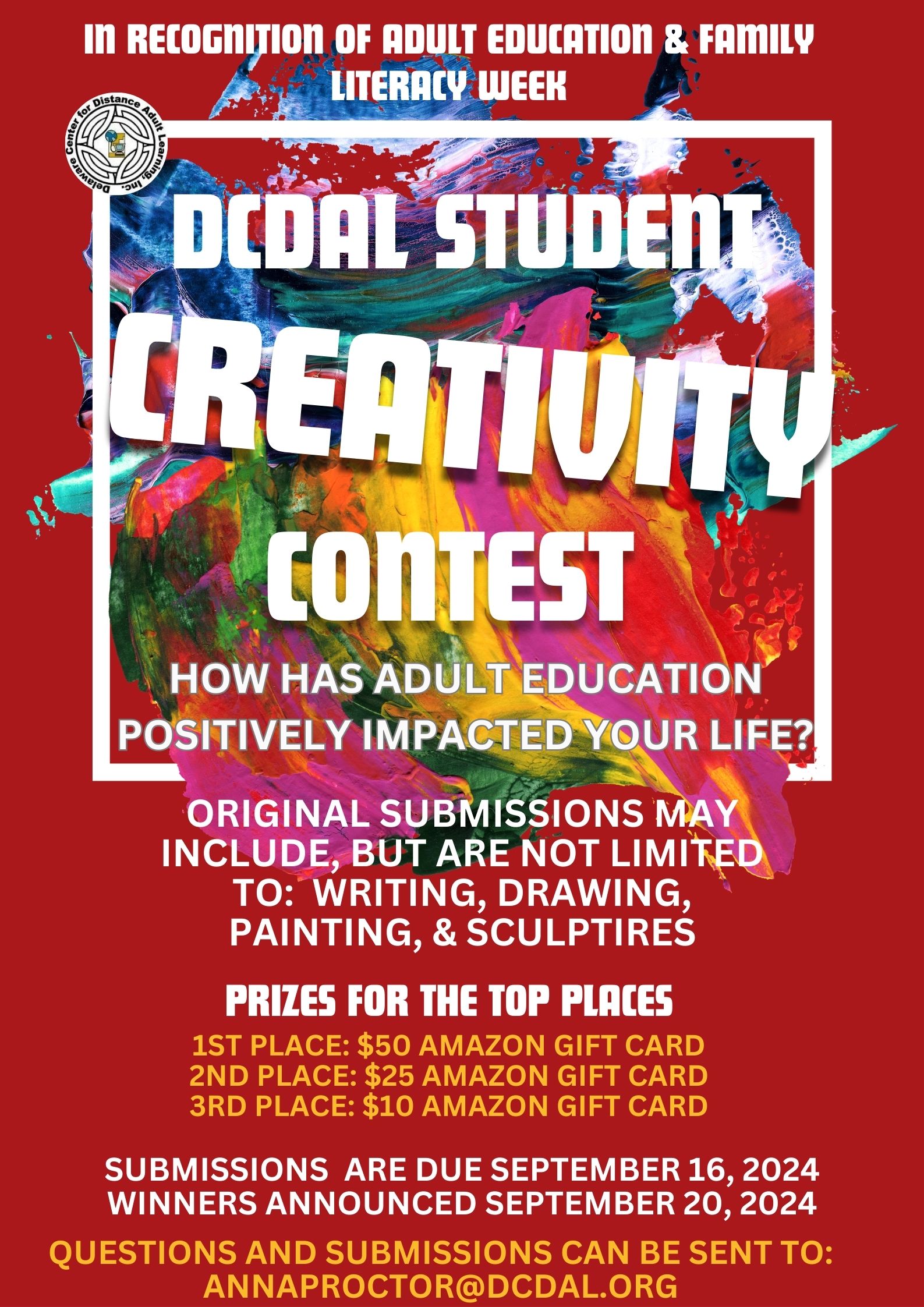Adult Education & Family Literacy Week: DCDAL Student Creativity ...